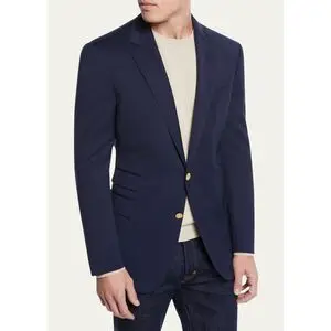 Ralph Lauren Purple Label Gregory Wool Serge Blazer - Navy