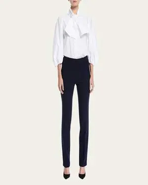 Akris Constance Double-face Wool Pants