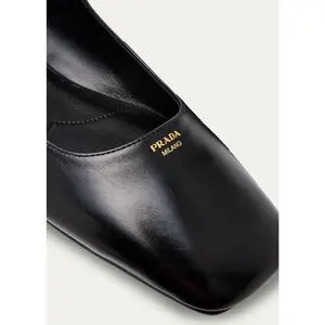 Prada Leather Mary Jane Ballerina Flats