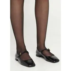Prada Leather Mary Jane Ballerina Flats