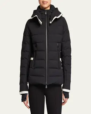 Moncler Lamoura Fitted Down Ski Jacket