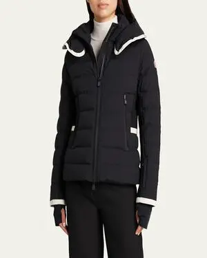 Moncler Lamoura Fitted Down Ski Jacket