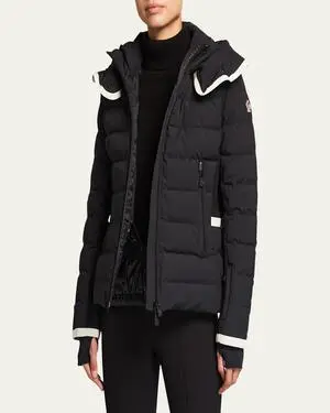 Moncler Lamoura Fitted Down Ski Jacket