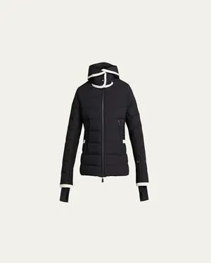 Moncler Lamoura Fitted Down Ski Jacket