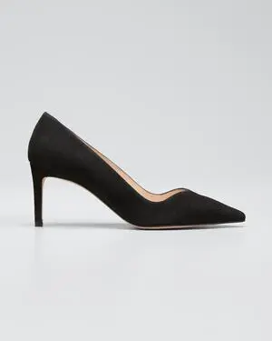 STUART WEITZMAN Anny Suede Stiletto Pumps - Black