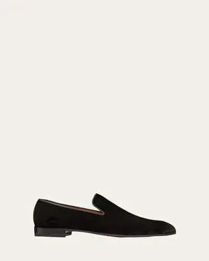 CHRISTIAN LOUBOUTIN Dandelion Velvet Loafers