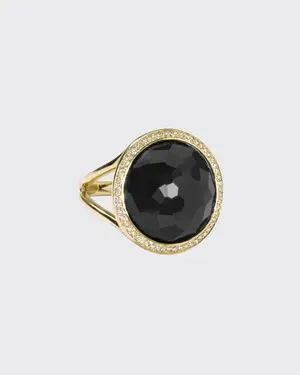 Ippolita Ippolita Rock Candy Lollipop Ring Onyx/diamonds