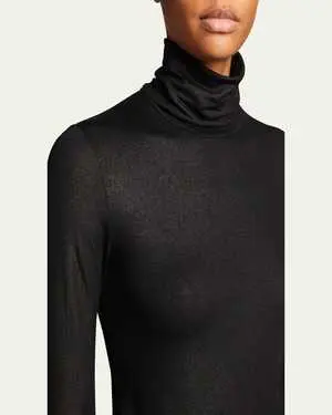 Majestic Filatures Metallic Turtleneck Top