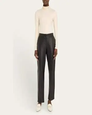 Majestic Filatures Metallic Turtleneck Top