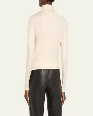 Majestic Filatures Metallic Turtleneck Top