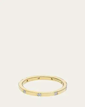 Ippolita Thin Band Ring In 18k With Diamonds - Diamond