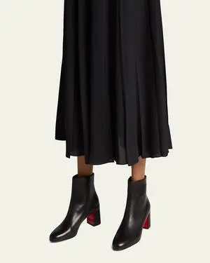 CHRISTIAN LOUBOUTIN 55mm Turela Leather Booties