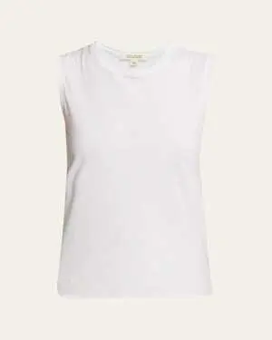 NILI LOTAN Cotton Muscle Tee