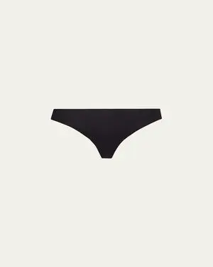 Hanro Invisible Cotton Thong Underwear Black