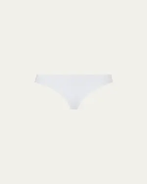 Hanro Invisible Cotton Thong Underwear - White