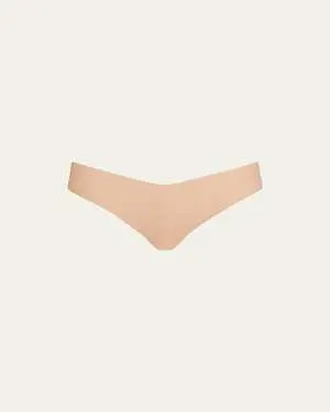 Commando Low-rise Cotton Thong Beige