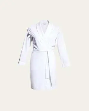 Hanro Cotton Jersey Short Robe - White