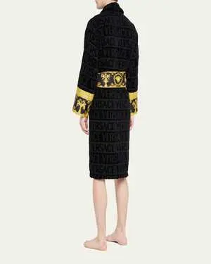 Versace Barocco Sleeve Robe - Gold