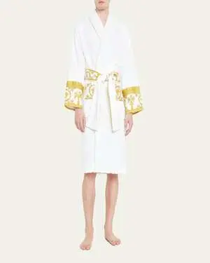 Versace Barocco Sleeve Robe - Gold