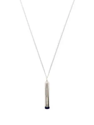 AMBUSH Pill Case Pendant Necklace - Silver