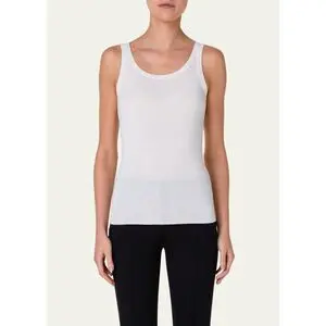 Akris Knitted Tank - Cream