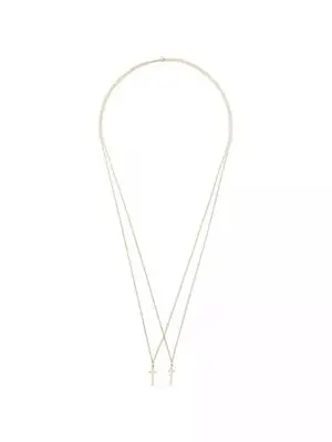 Dsquared2 Double-cross Pendant Necklace - Metallic
