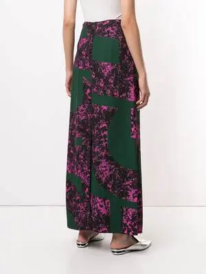 Colville Abstract Print Long Skirt