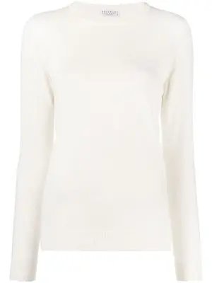 Brunello Cucinelli Crew-neck Cashmere Jumper - Neutrals