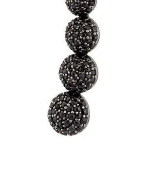 ALINKA 18kt White Gold Black Diamond Left Slider Earring