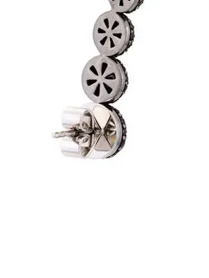 ALINKA 18kt White Gold Black Diamond Left Slider Earring