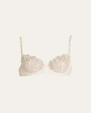 Simone Perele Saga Non-Padded Lace Demi Bra Topaz Beige