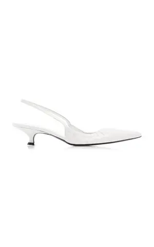 Khaite Athens Leather Slingback Pumps