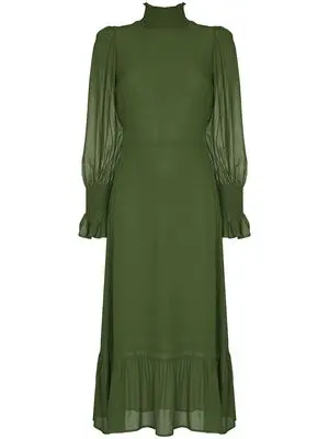 REFORMATION Galena High-neck Midi Dress