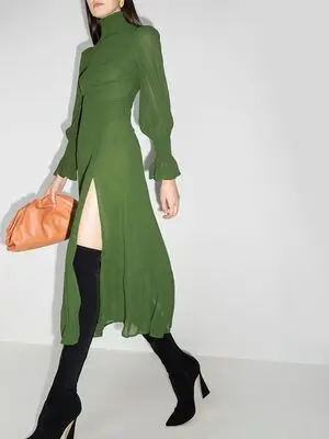 REFORMATION Galena High-neck Midi Dress