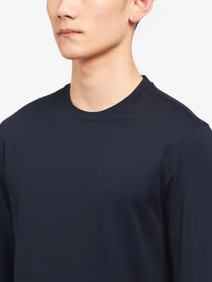 Prada Logo Plaque Long-sleeved T-shirt