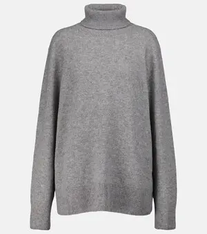 THE ROW Stepny Wool And Cashmere Turtleneck Sweater - Grey
