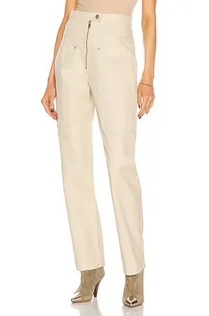 Isabel Marant Phil Pant In White,neutral