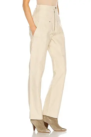 Isabel Marant Phil Pant In White,neutral