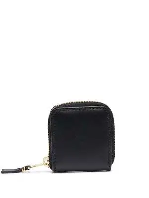 Comme Des Garçons Mini Zip-around Leather Wallet - Black