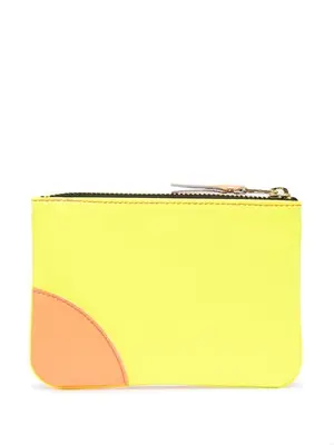 Comme Des Garçons Colour-block Zipped Wallet - Pink