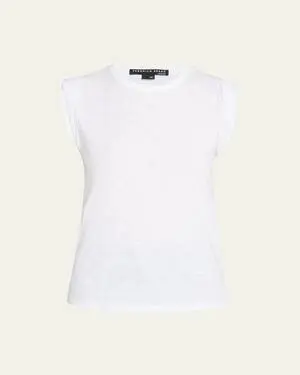 Veronica Beard Dree Muscle Tee - White