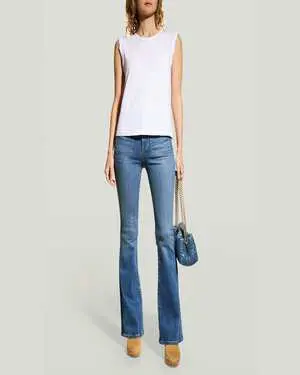 Veronica Beard Dree Muscle Tee - White