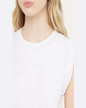 Veronica Beard Dree Muscle Tee - White