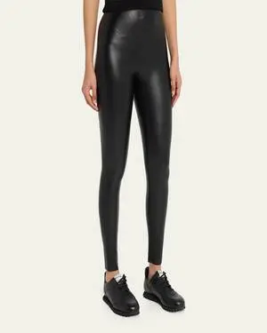 Commando Classic Faux-leather Leggings - Black