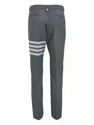 Thom Browne 4-bar Low-rise Trousers - Grey