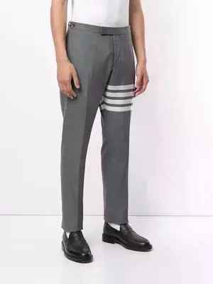 Thom Browne 4-bar Low-rise Trousers - Grey
