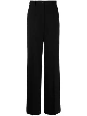 Dolce & Gabbana High-waisted Wide-leg Trousers - Black