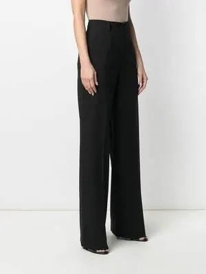 Dolce & Gabbana High-waisted Wide-leg Trousers - Black