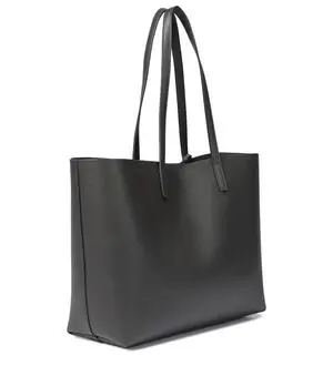 Saint Laurent Shopping E/w Leather Tote Bag - Grey