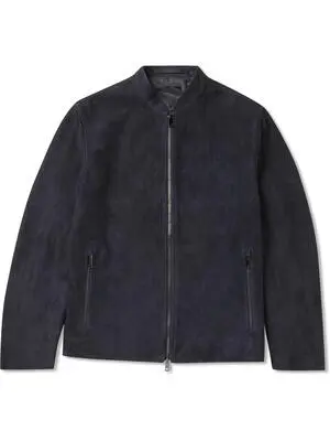 Theory Moore Grand Suede Bomber Jacket
